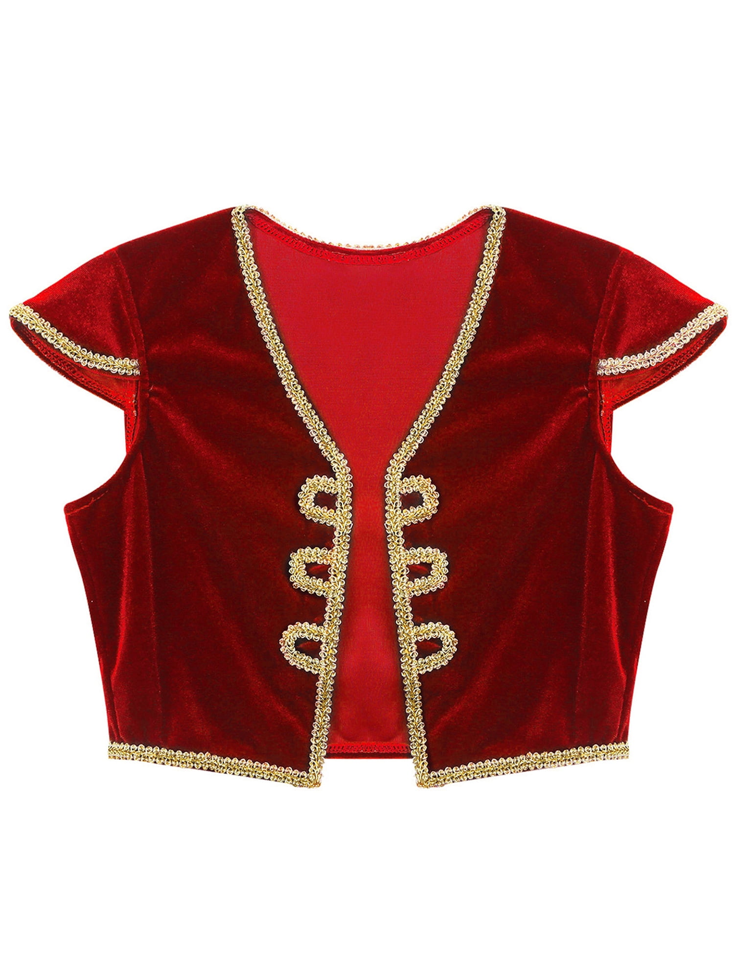 DPOIS Kids Boys Arabian Prince Costume Sleeveless Waistcoat Vest Top ...