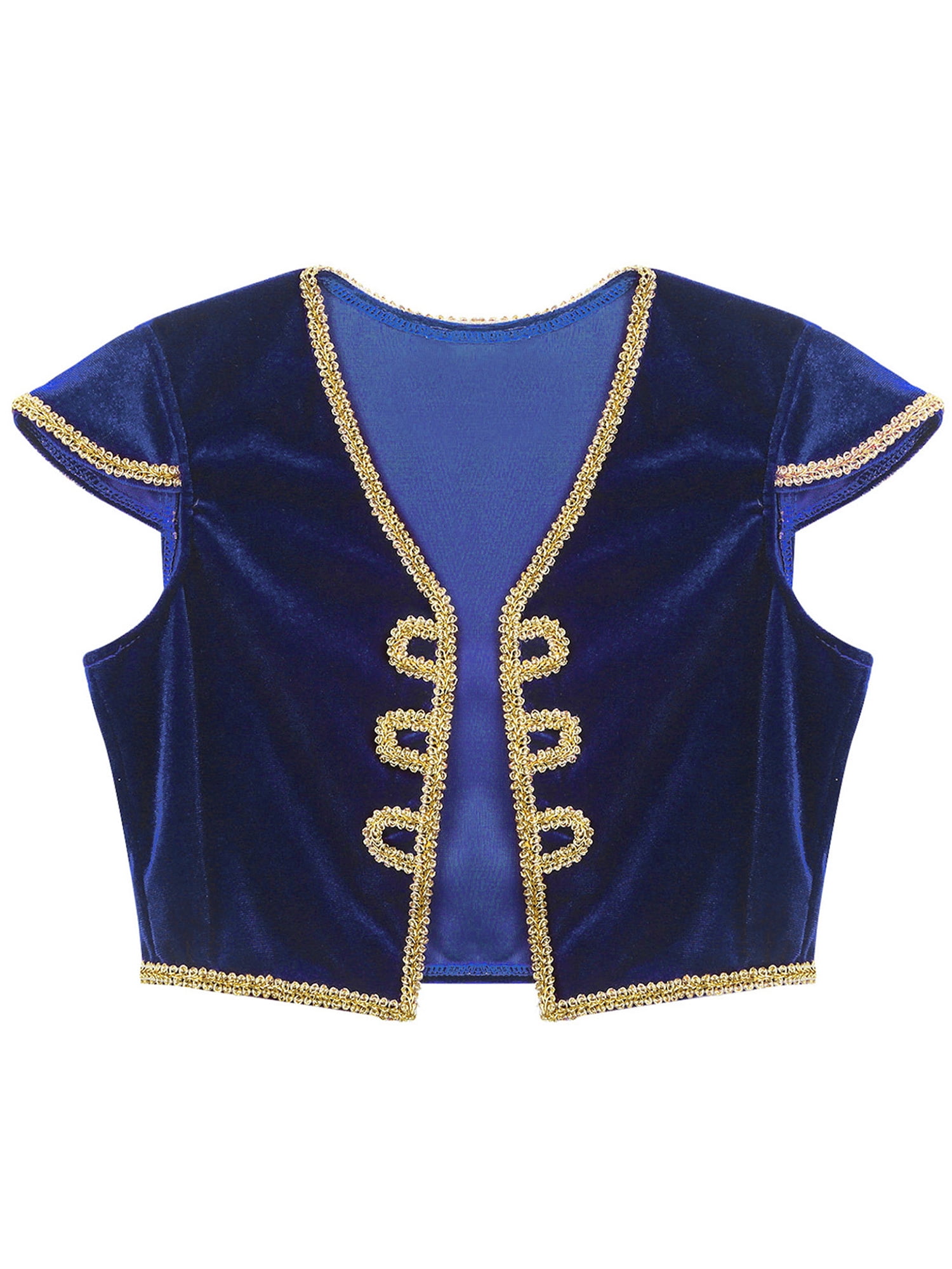 DPOIS Kids Boys Arabian Prince Costume Sleeveless Waistcoat Vest Top ...