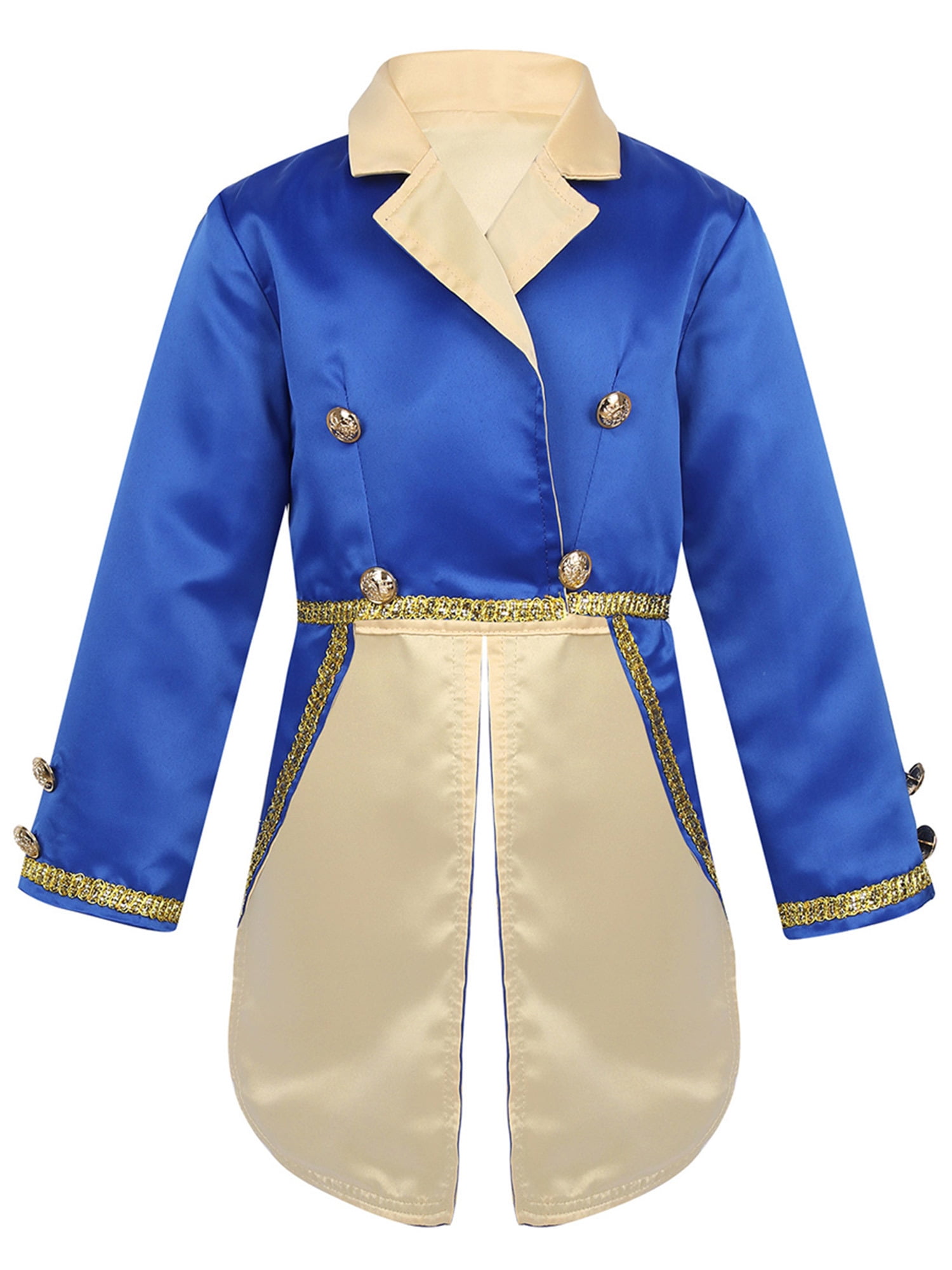 DPOIS Kids Boys Prince Costume Tuxedo Jacket Tailcoat for Cosplay Party ...