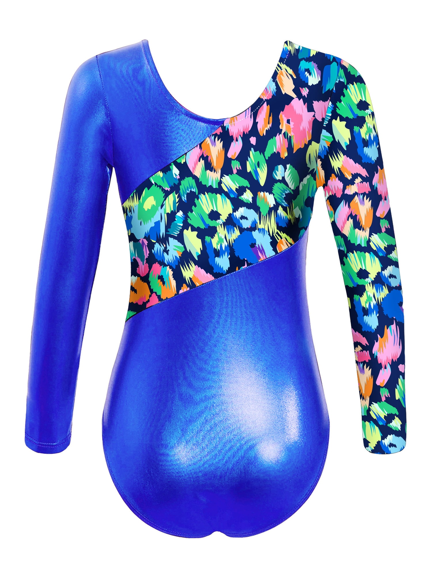 DPOIS Kids Girls' Gymnastics Leotards Long Sleeve Ballet Dance Leotard ...