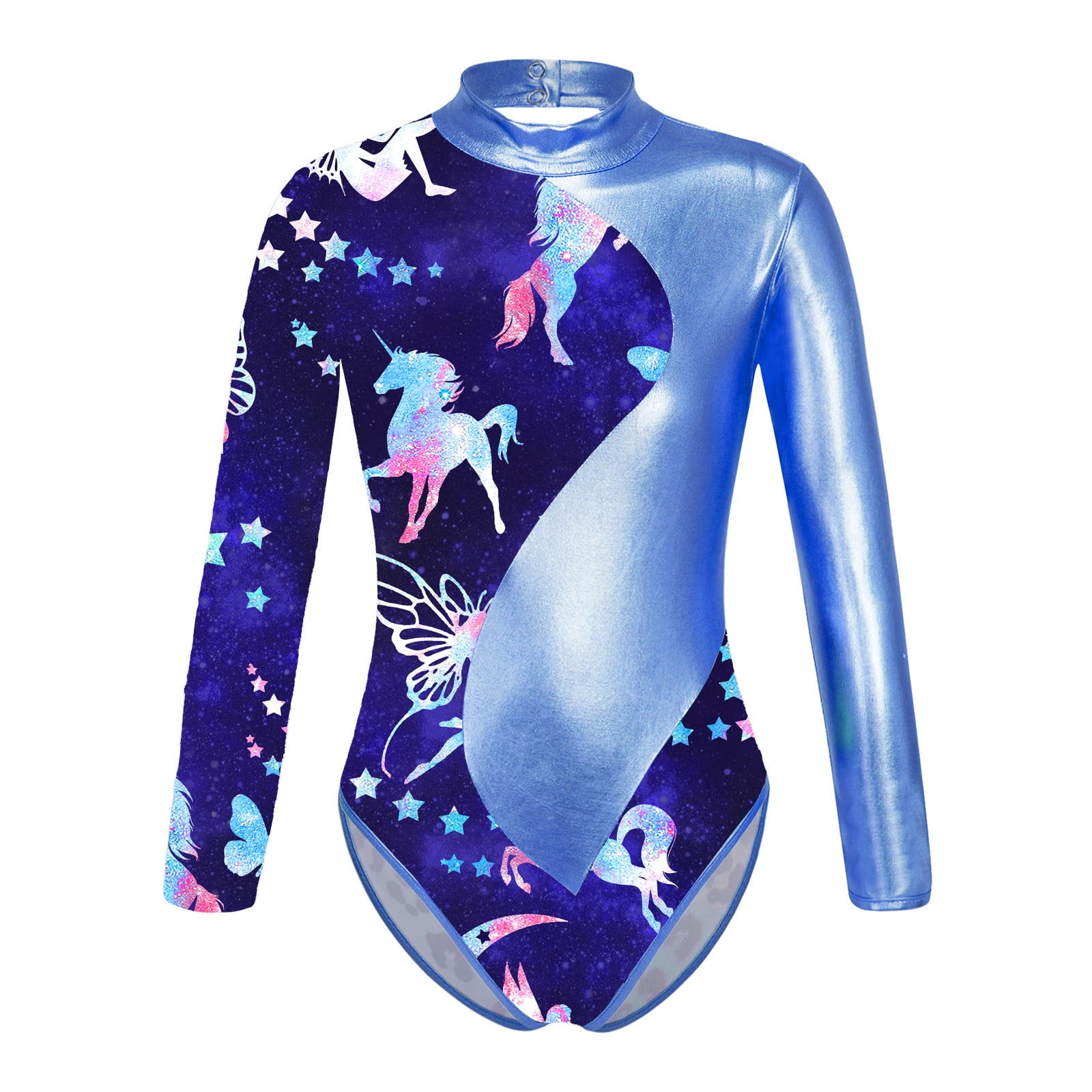 DPOIS Kids Girls Long Sleeve Gymnastics Dance Romper Leopard - Walmart.com