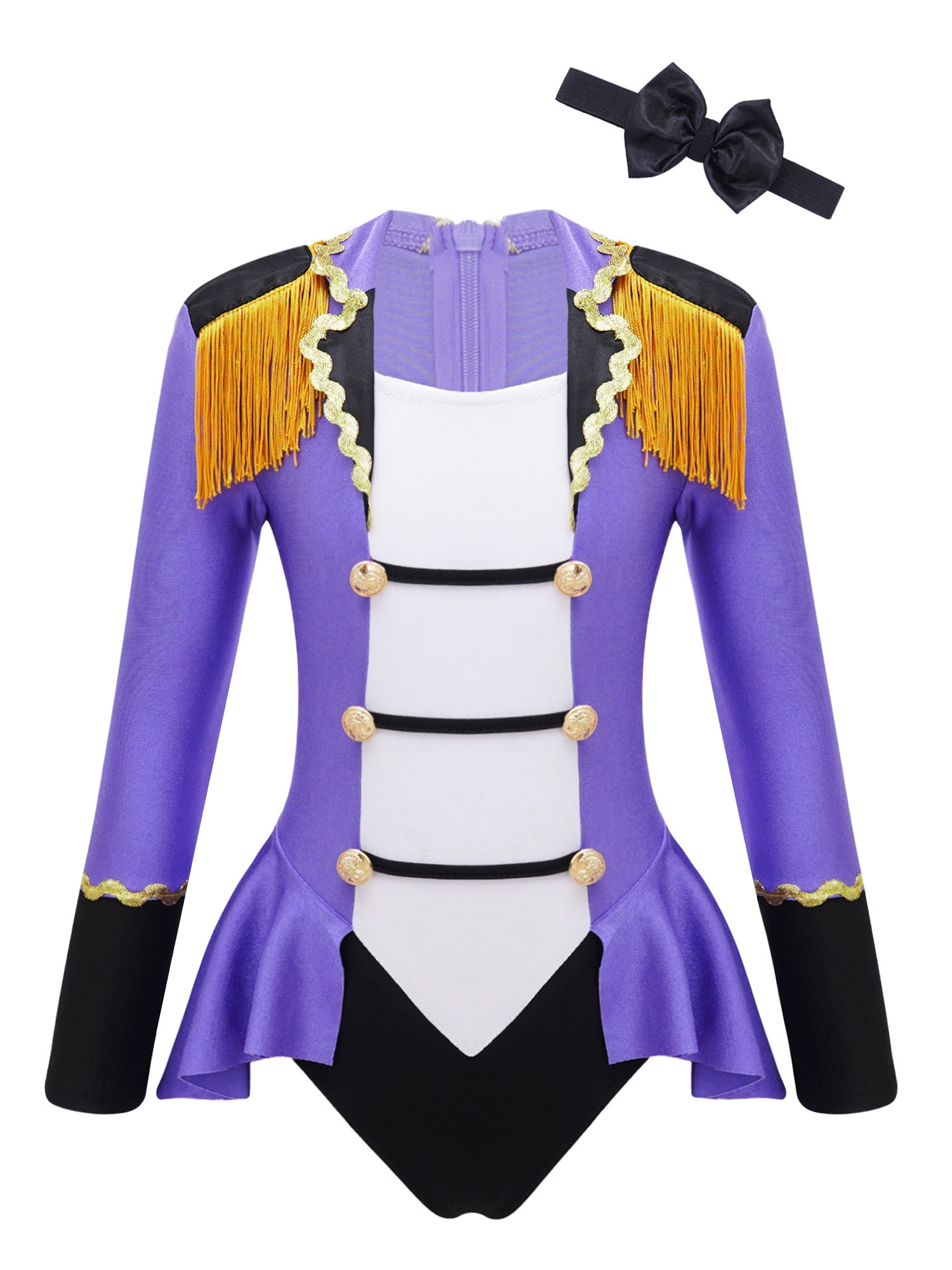 DPOIS Kids Girls Ringmaster Circus Halloween Cosplay Costume Purple 10 ...