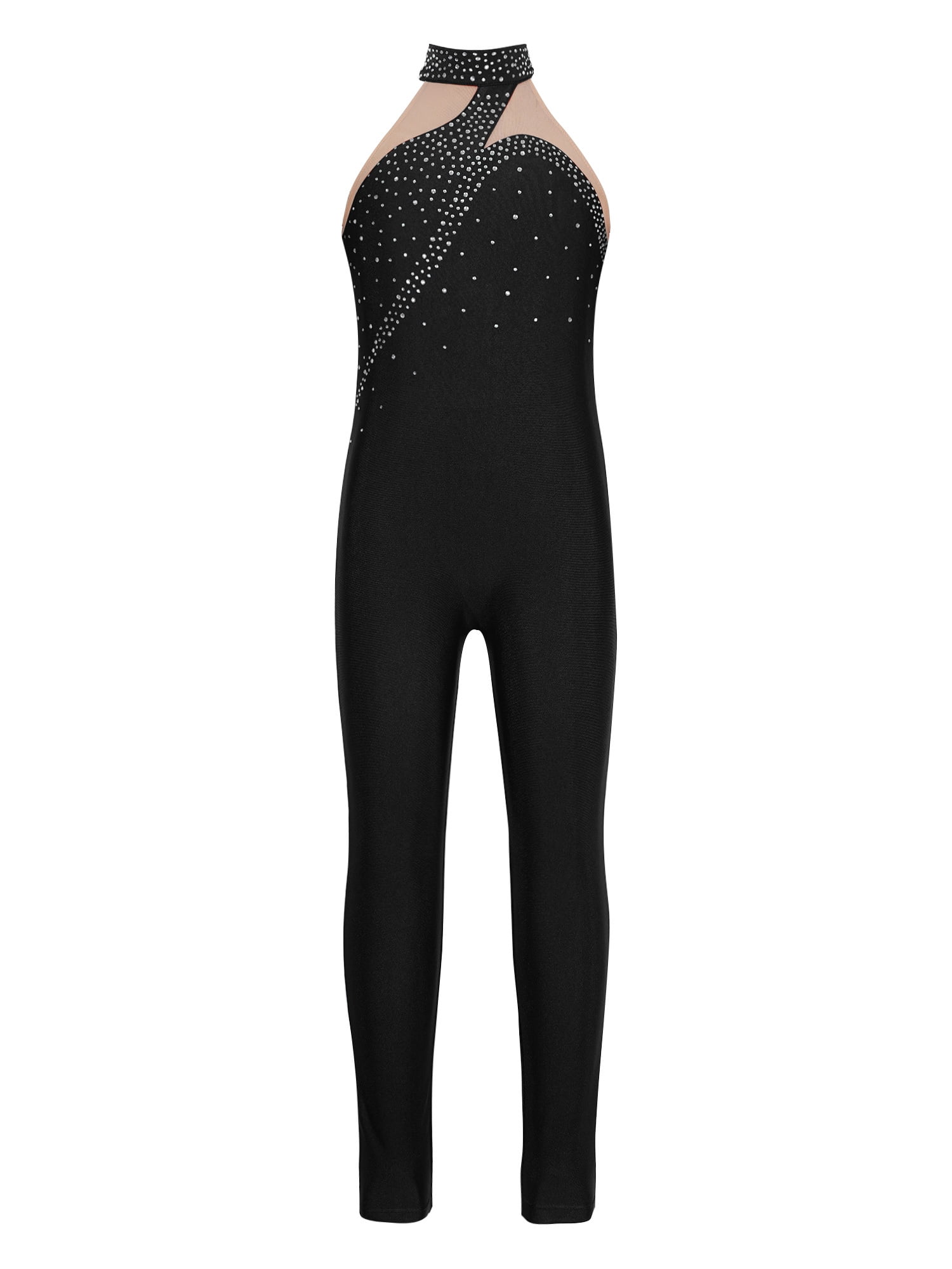 DPOIS Kids Girls Shiny One Piece Full Body Unitard Jumpsuit for ...