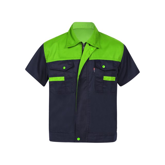 DPOIS Mens Short&Long Sleeve Industrial Work Shirt Motor Mechanic ...