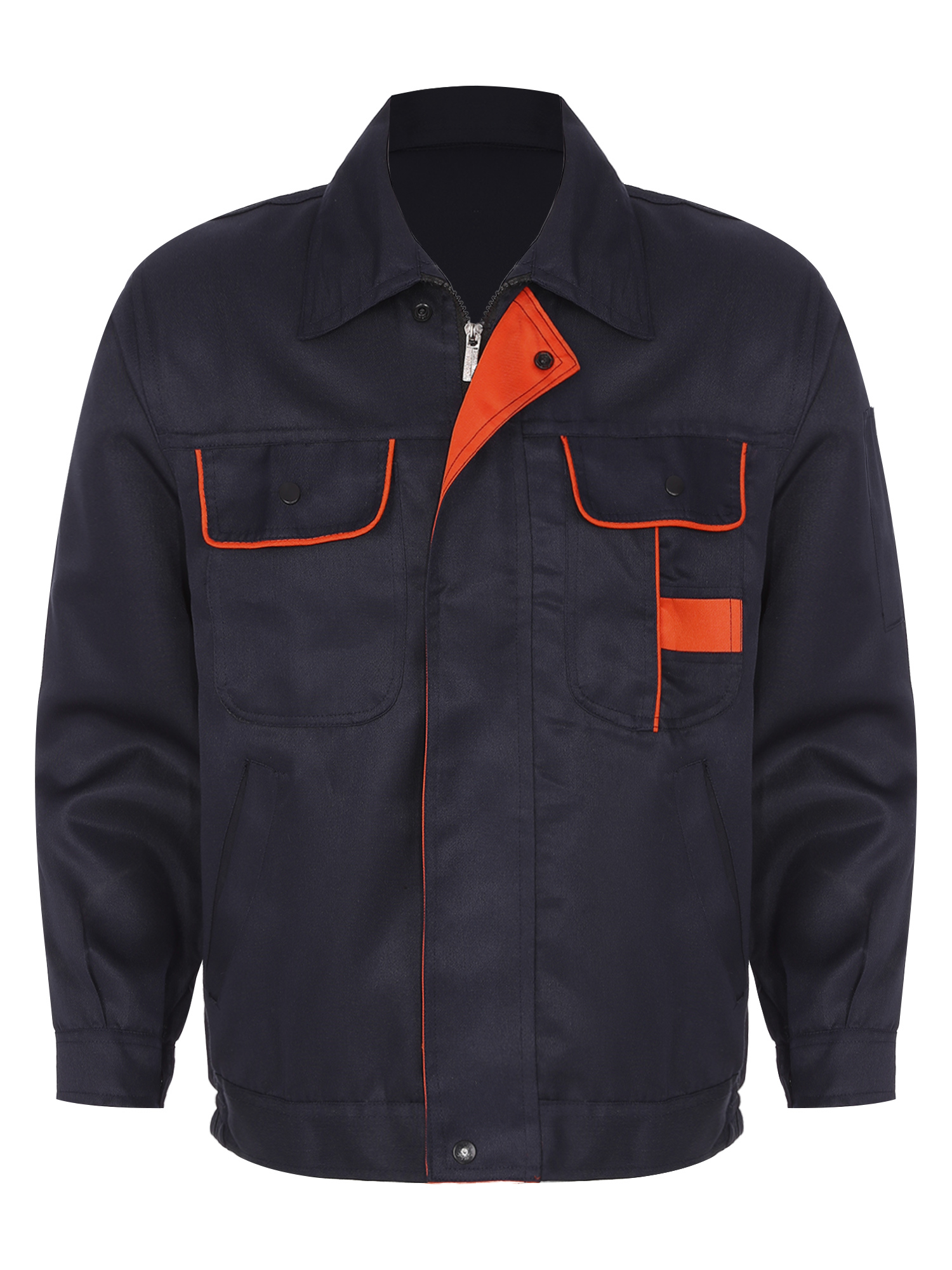 DPOIS Mens Short&Long Sleeve Industrial Work Shirt Motor Mechanic ...