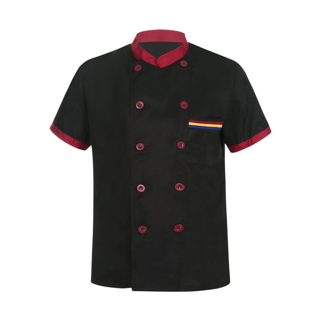 DPOIS Unisex Men Women Chef Coat Professional Chef Jacket Kitchen ...