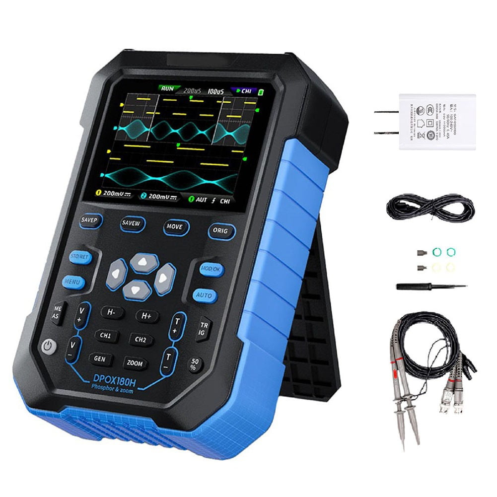 DPOX180H Handheld Dual Channel Digital Oscilloscope 180MHz Signal ...