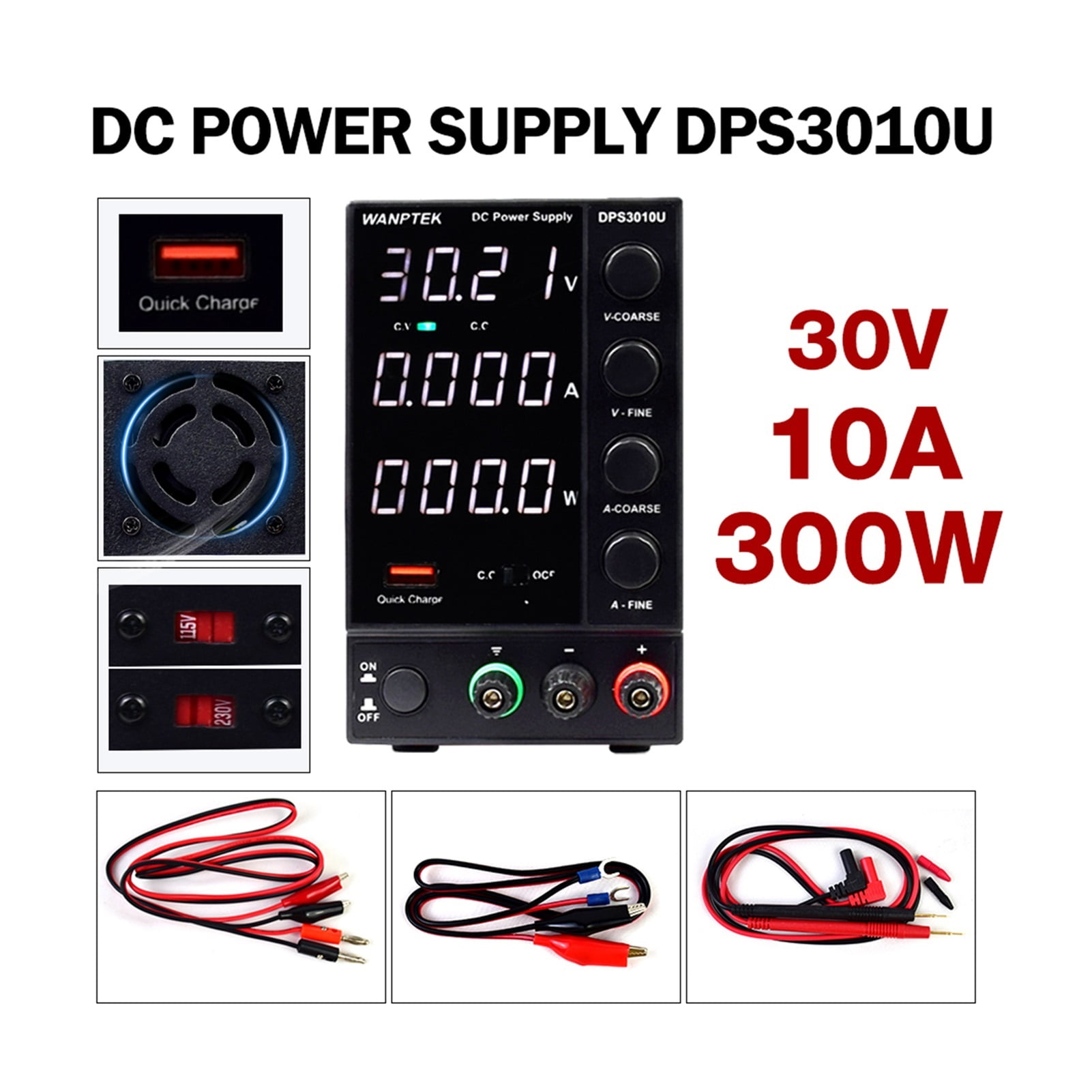 DPS3010U Switching Laboratory Dc Power Supply Adjustable 4 Digits Mini ...