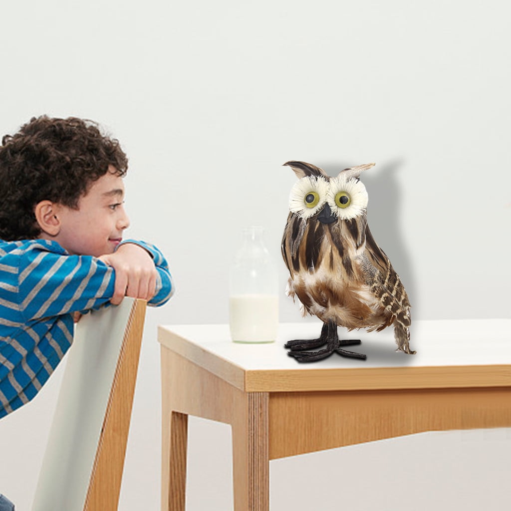 DPTALR Artificial Owl Simulation Foam Feather DIY For Wedding Home ...