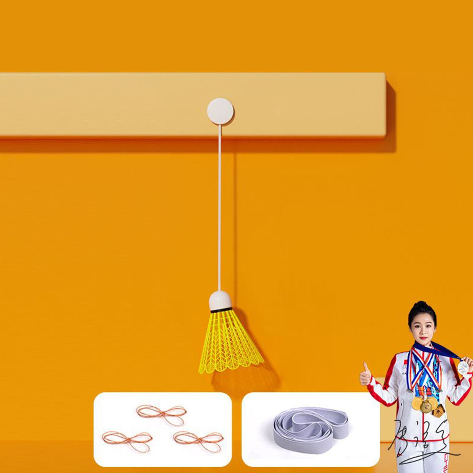 DPTALR Badminton 1/3PCS Badminton Trainer Badminton SinglePlayer ...