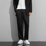 DPTALR George Men's Casual Dress Pants，Old Pleated Baggy Wide Leg ...