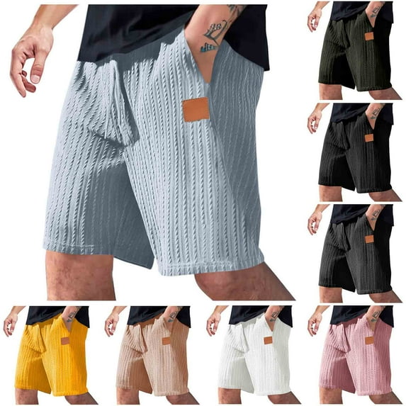 DPTALR George Men's Casual Fashion Loose Drawstring Elastic Waist ...