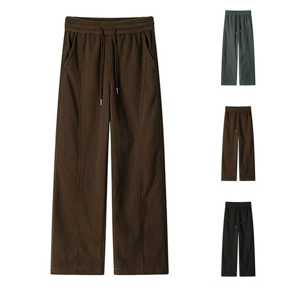 DPTALR George Men's Casual Fashion Solid Color Corduroy Drawstring ...