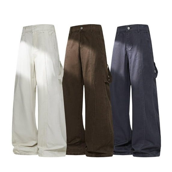 DPTALR George Men's Fashion Solid Color Button Waist Casual Outdoor ...