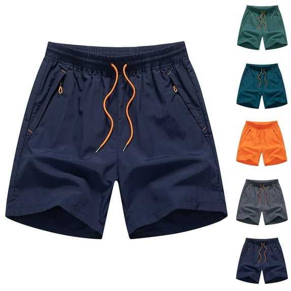 DPTALR George Men's Fashion Solid Color Comfy Elastic Waist Beach Pants ...