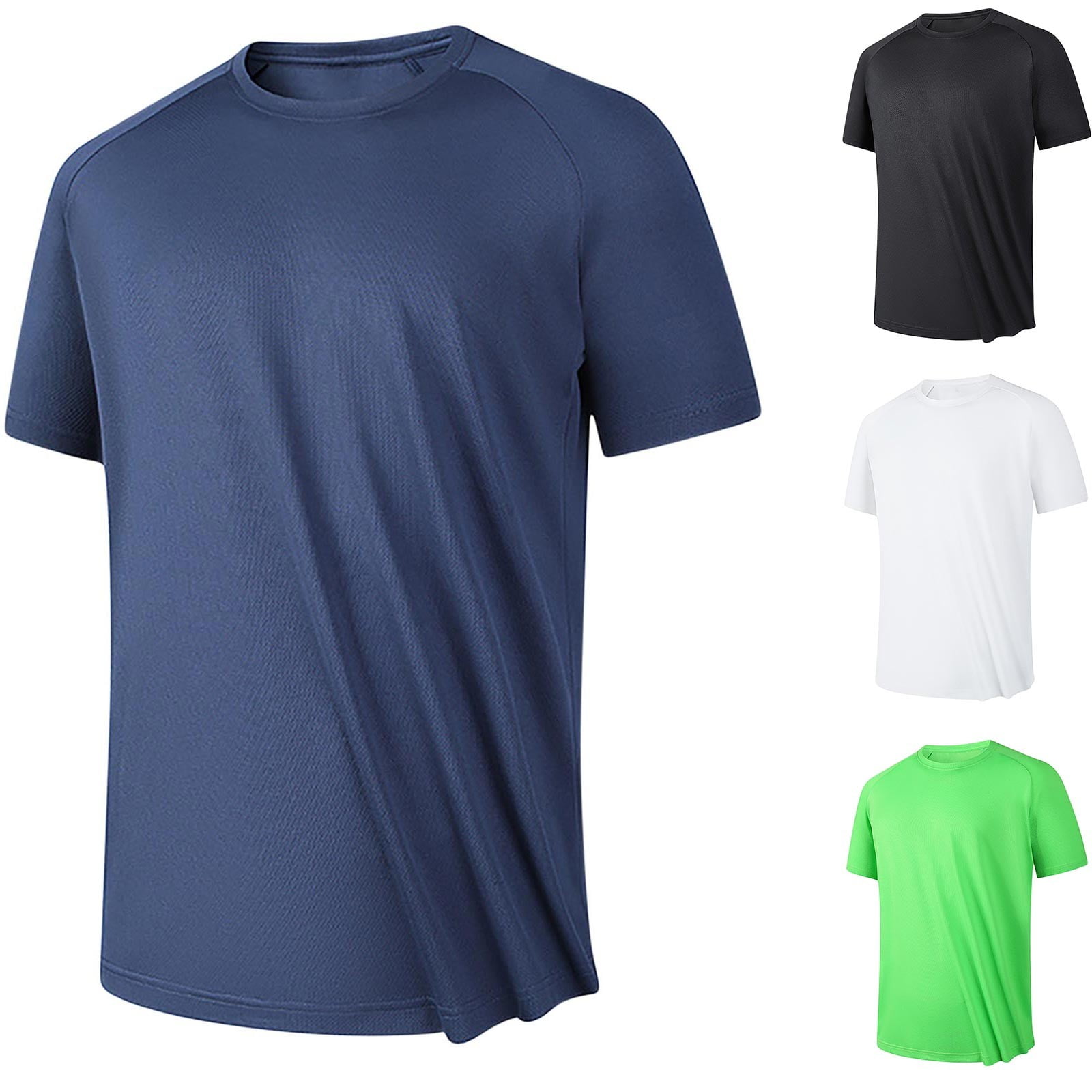 DPTALR George Men's Quick-Dry Breathable Crew Neck Short Sleeve Sports ...