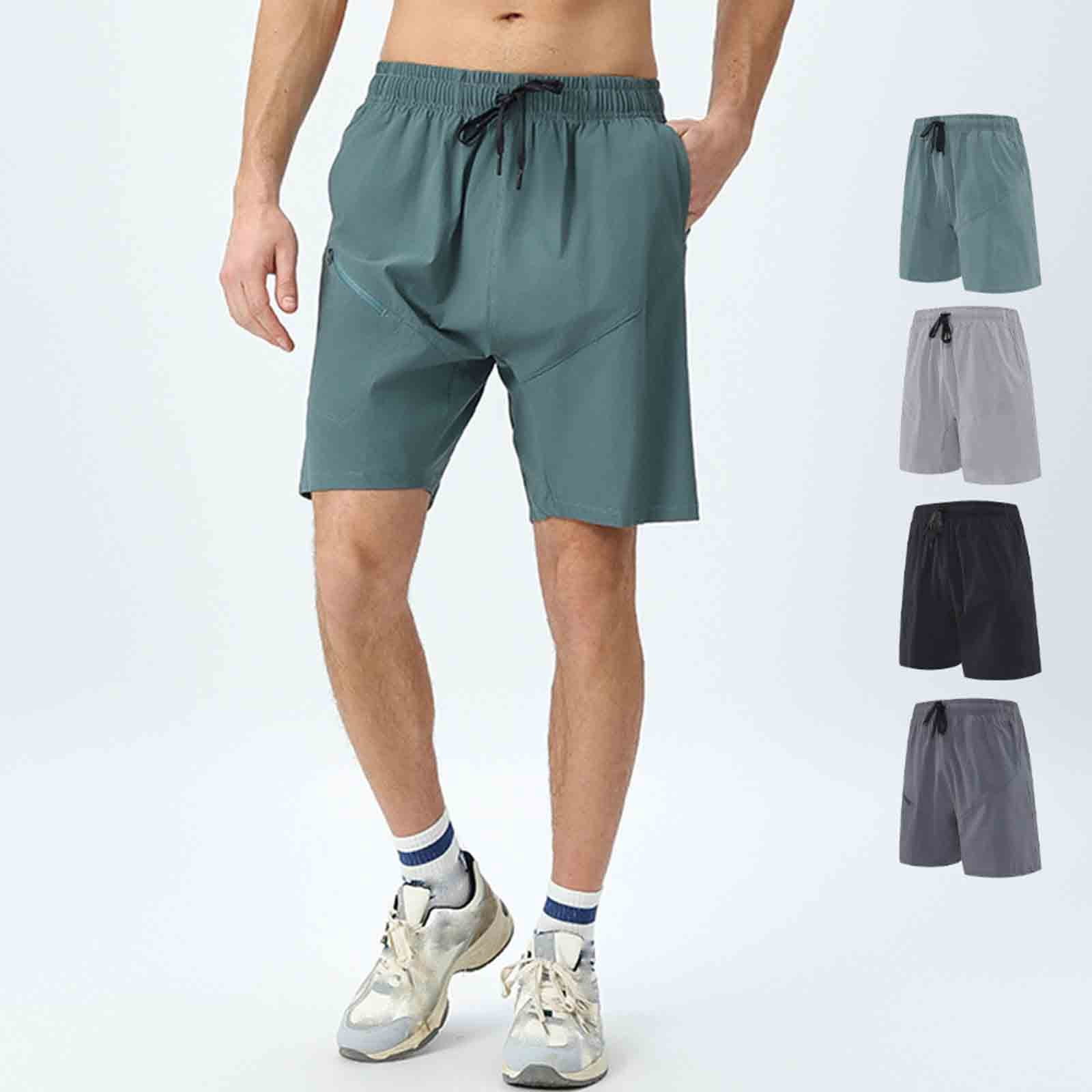 DPTALR George Men's Solid Outdoor Loose Sports Shorts Soft Breathable ...
