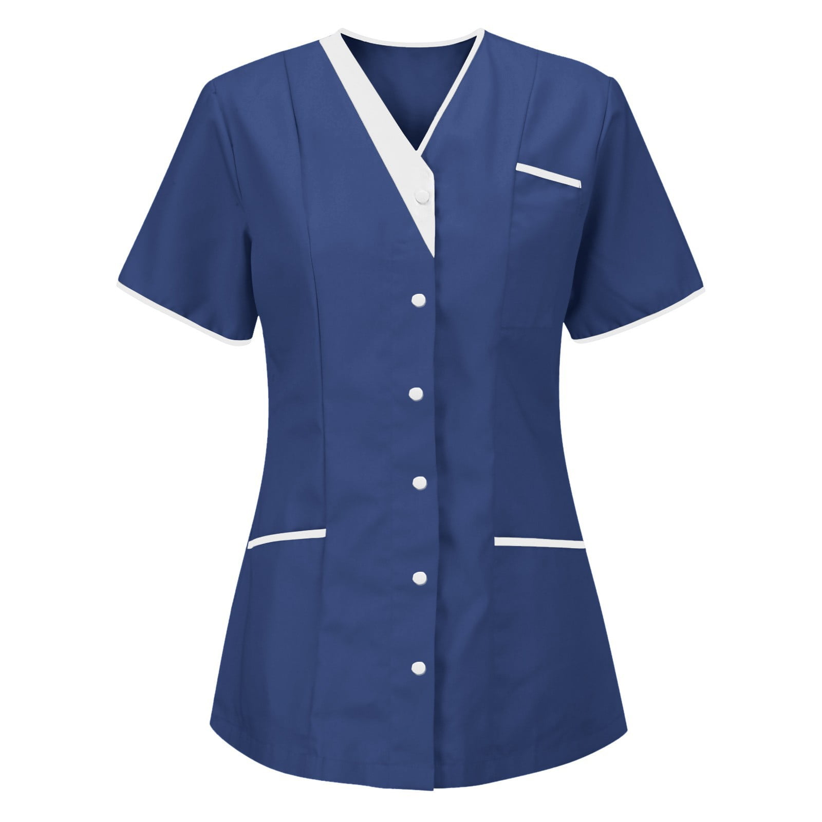 DPTALR George Women's Nurses Tunic Uniforms with Neck Protection for ...