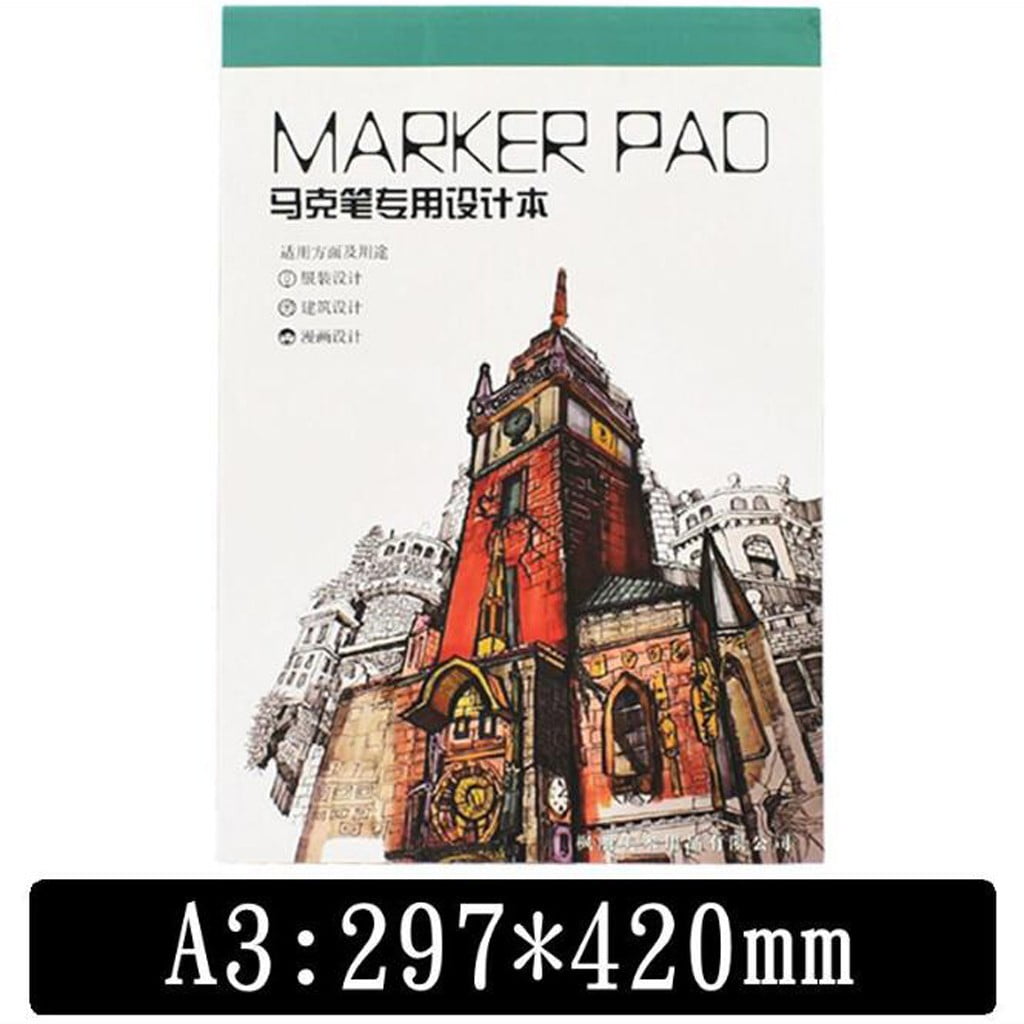 DPTALR Marker special paper A3 hand-painted sketch book Marker book ...