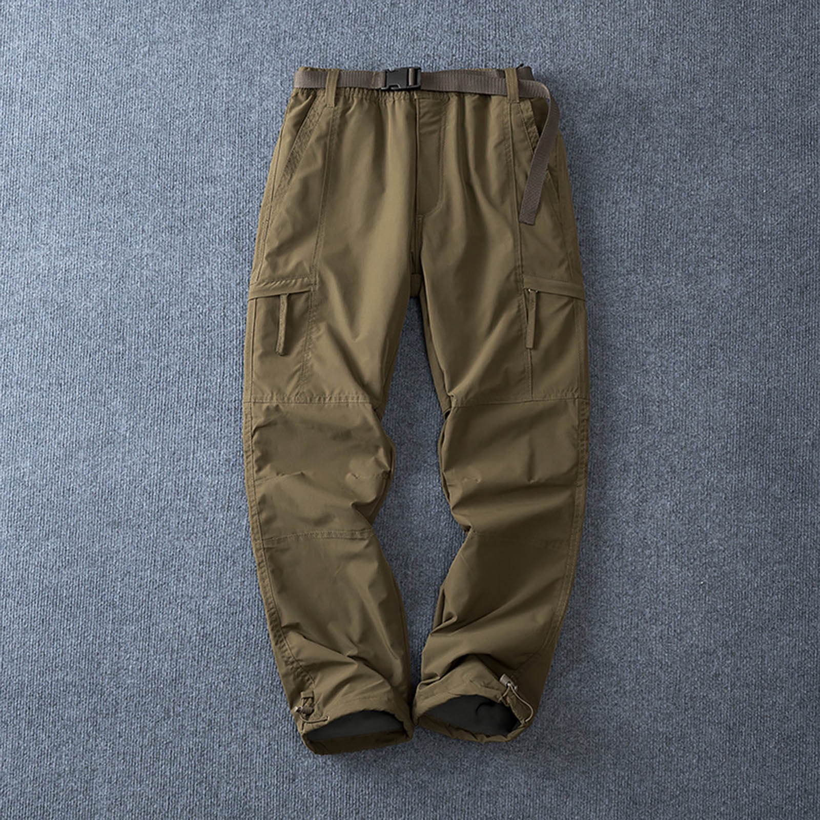 DPTALR Men's Solid Warm Multi-Pocket Work Pants,Khaki,Size XL - Walmart.com