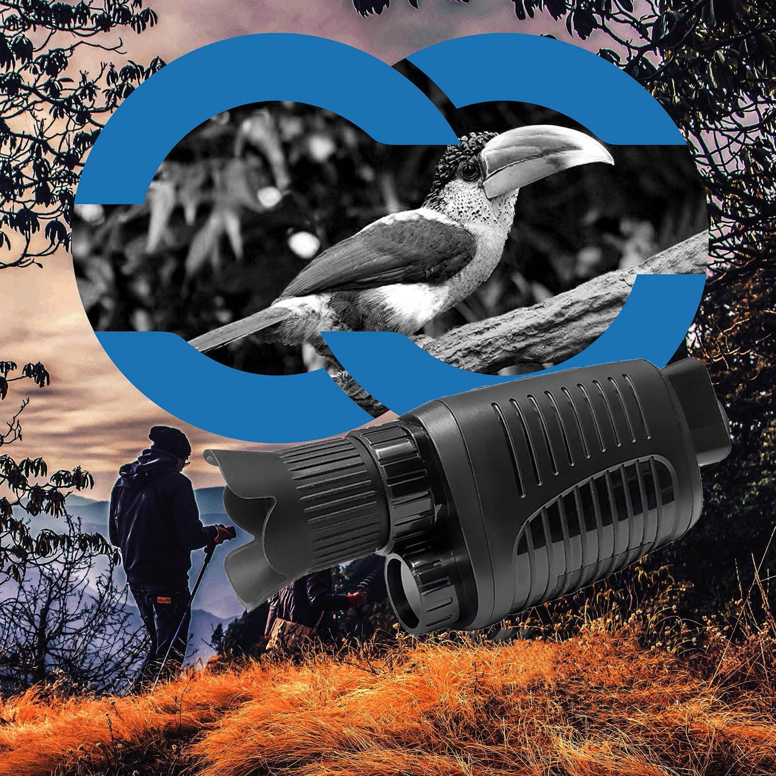 DPTALR Outdoor High-definition Night Vision Device With Video Digital ...