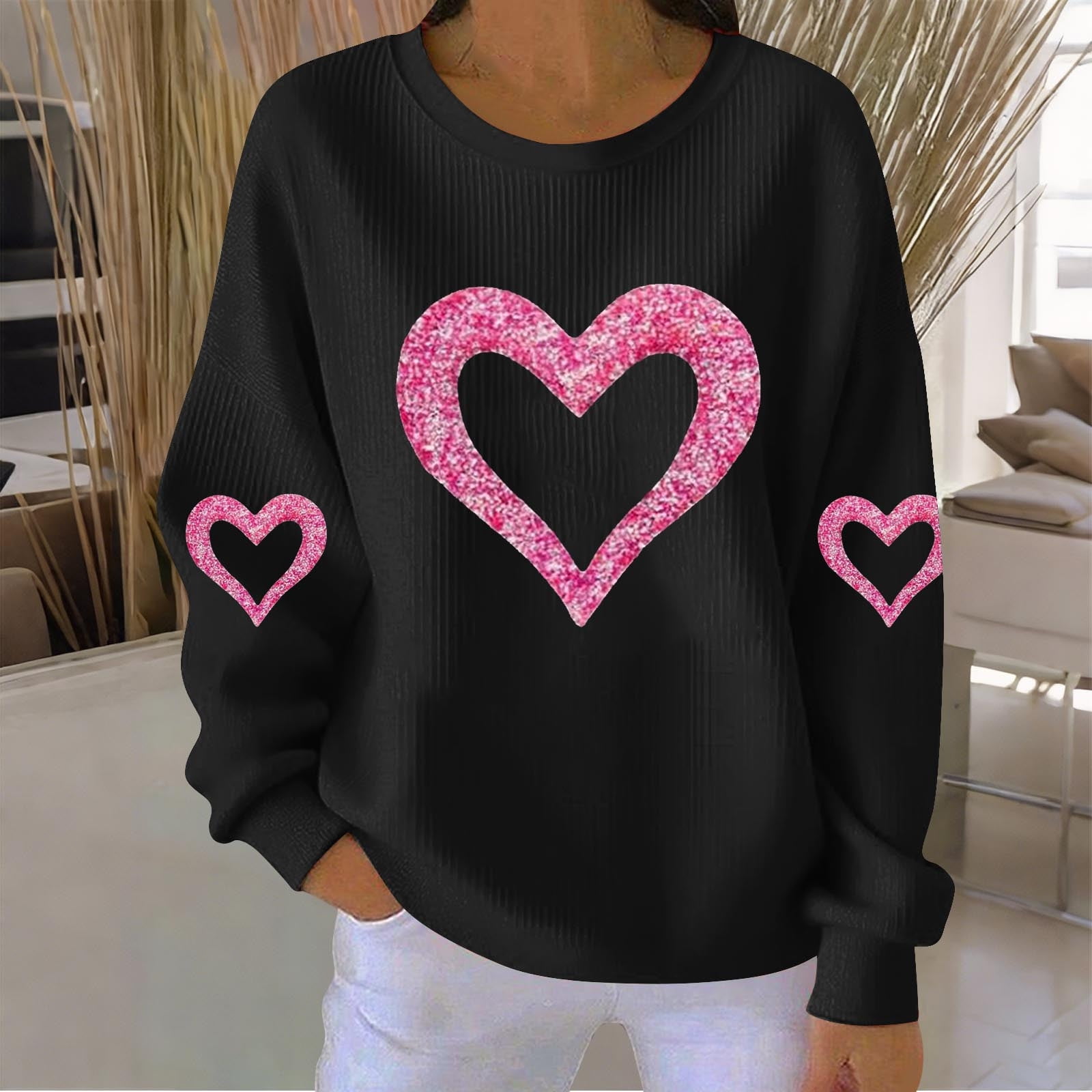 DPTALR Women's Casual Printed Hooded Sweatshirt,Long Sleeve Round Neck ...