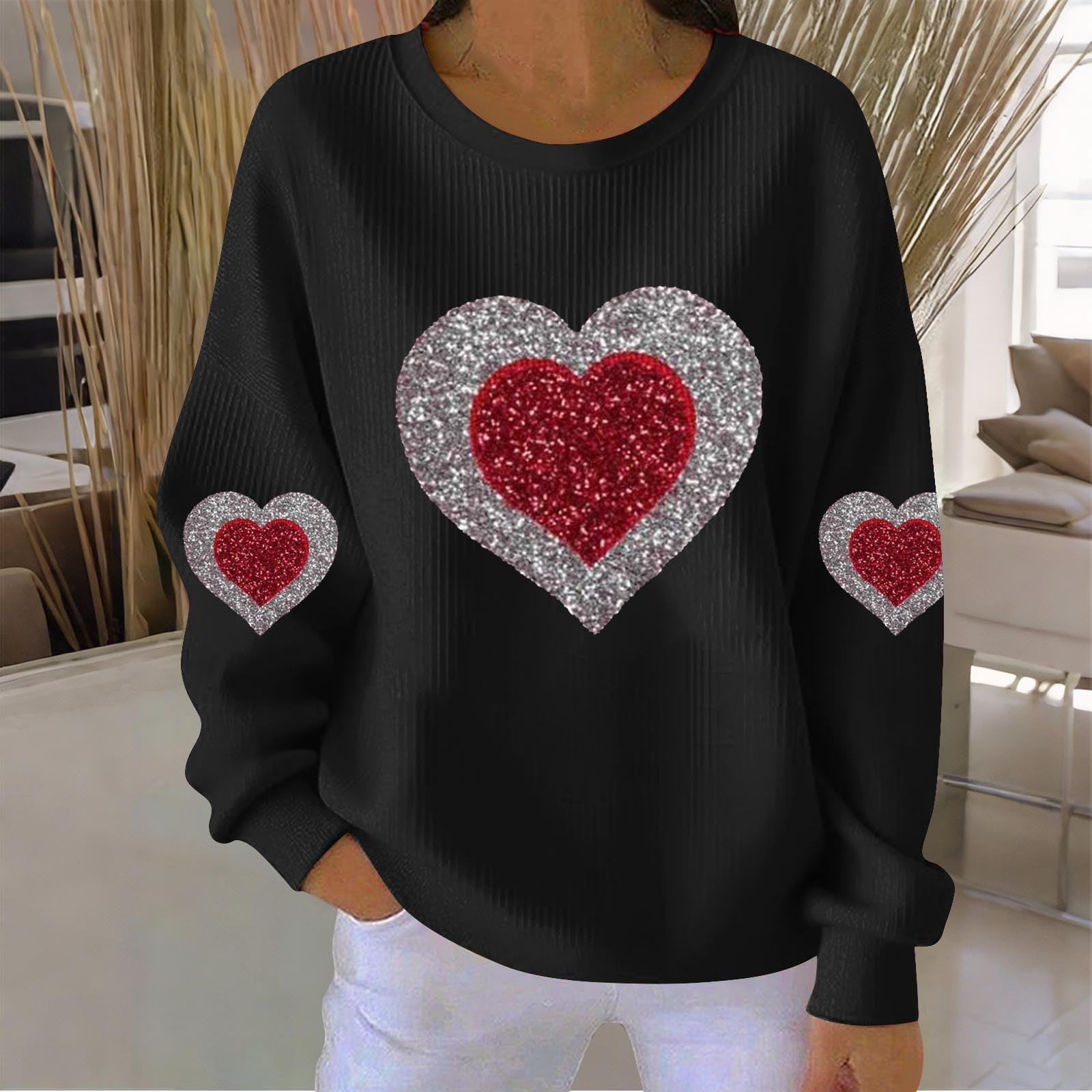 DPTALR Women's Casual Printed Hooded Sweatshirt,Long Sleeve Round Neck ...