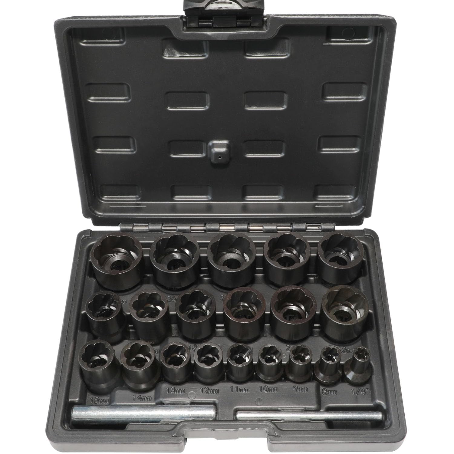 DPTOOL 22 Piece Bolt Nut Extractor Set, 1/2" and 3/8" Drive Impact Lug ...