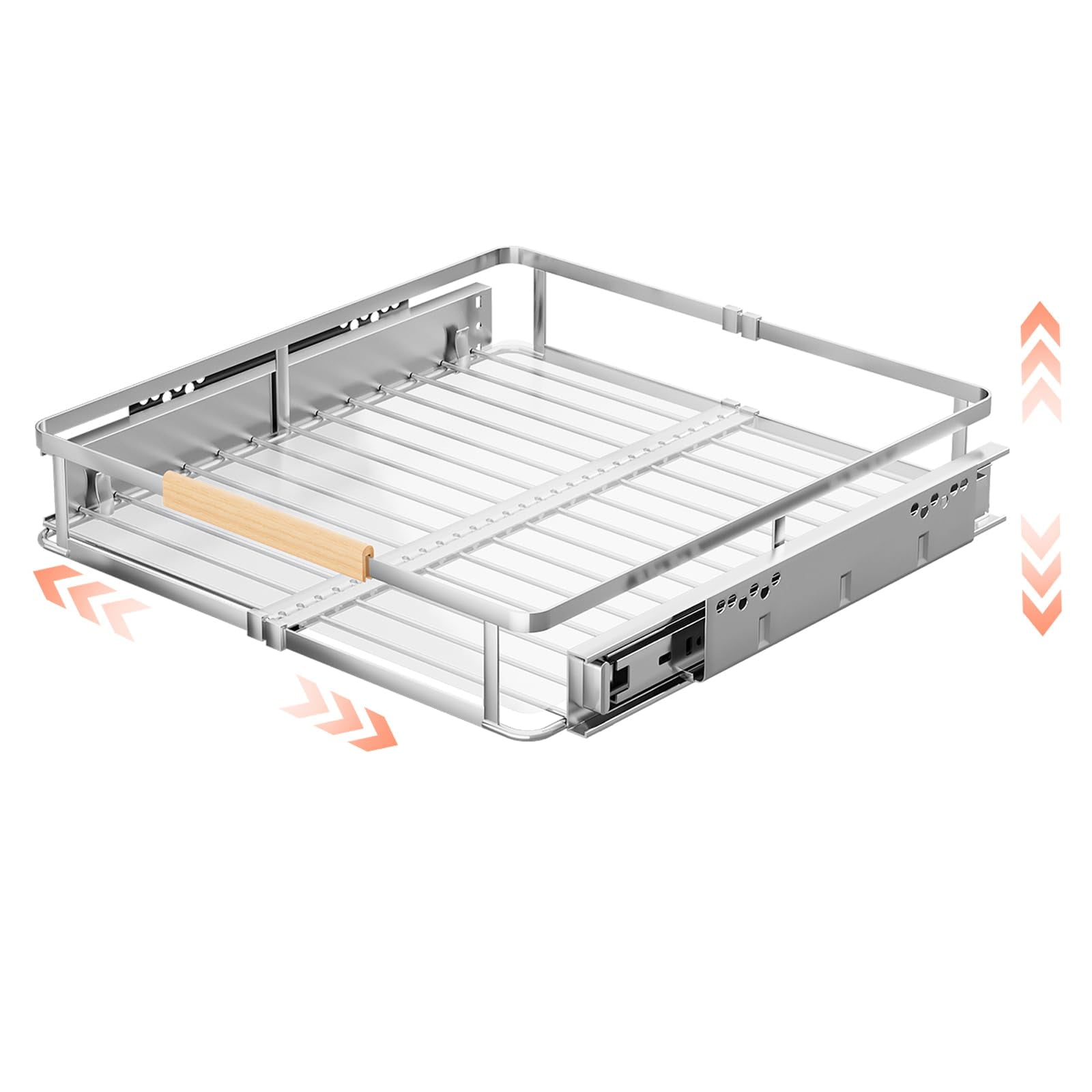 DPZM Expandable Pull Out Cabinet Organizer, Slide Out Drawers for ...