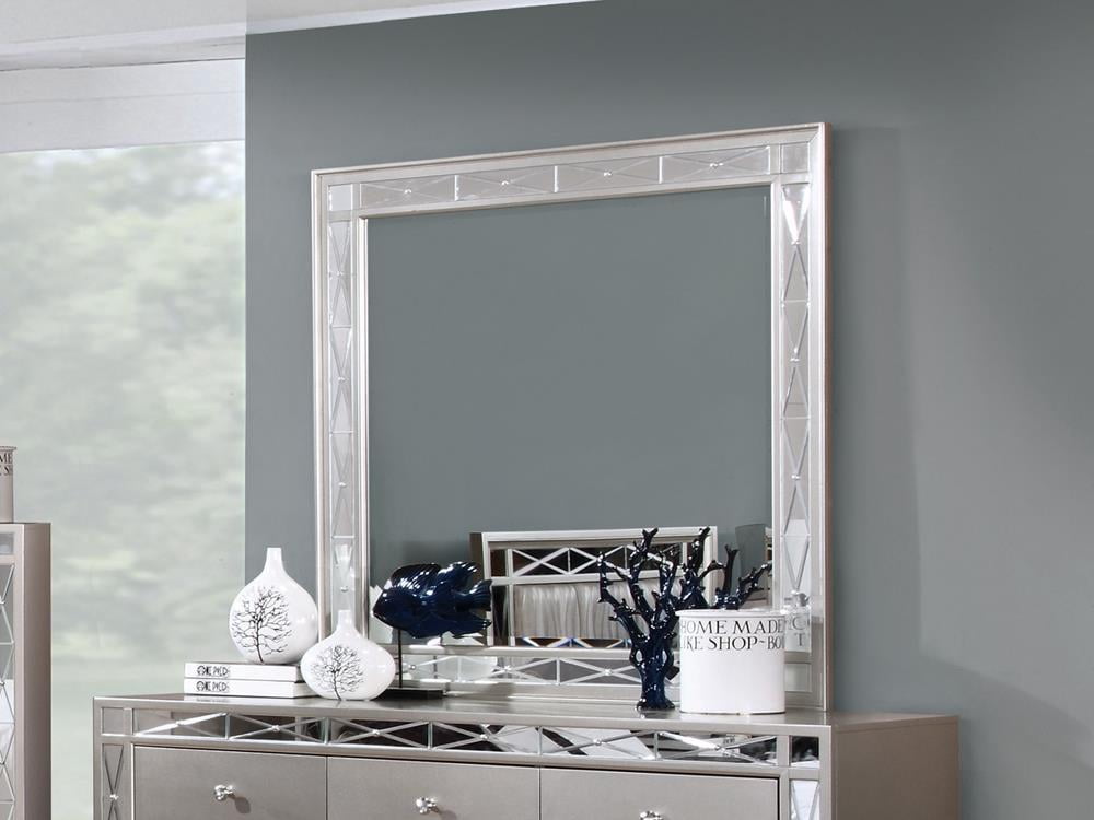 DPlus Beveled Dresser Mirror Metallic Mercury - Walmart.com