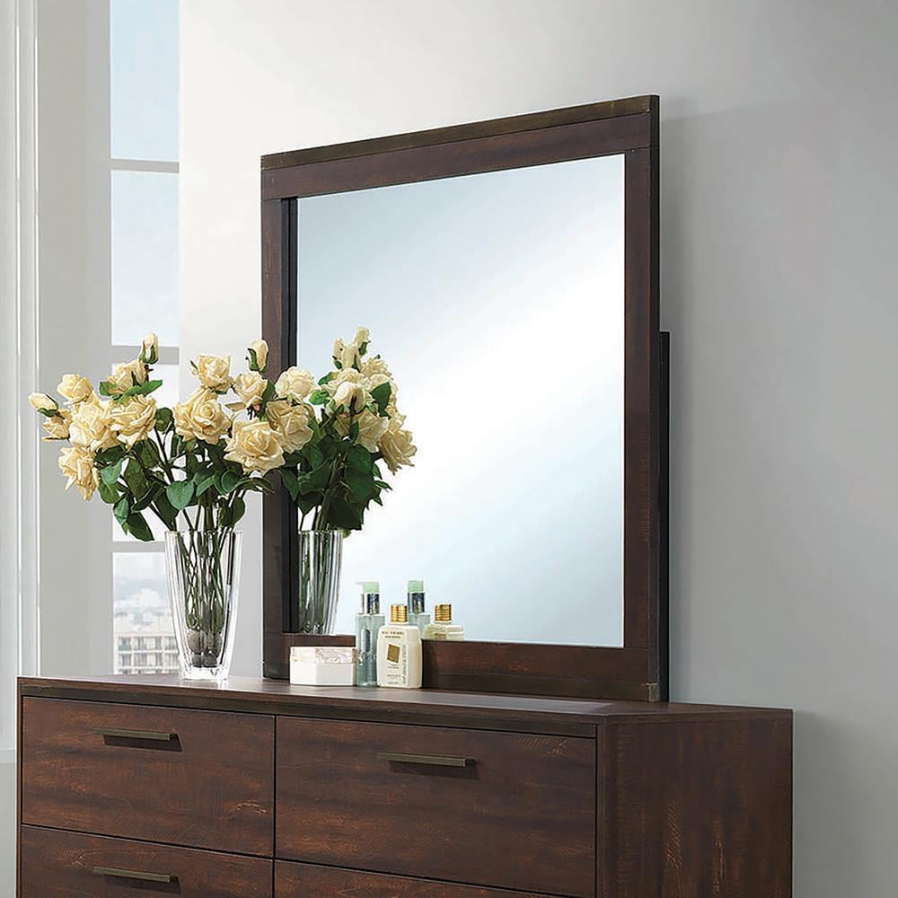DPlus Dresser Mirror Rustic Tobacco - Walmart.com