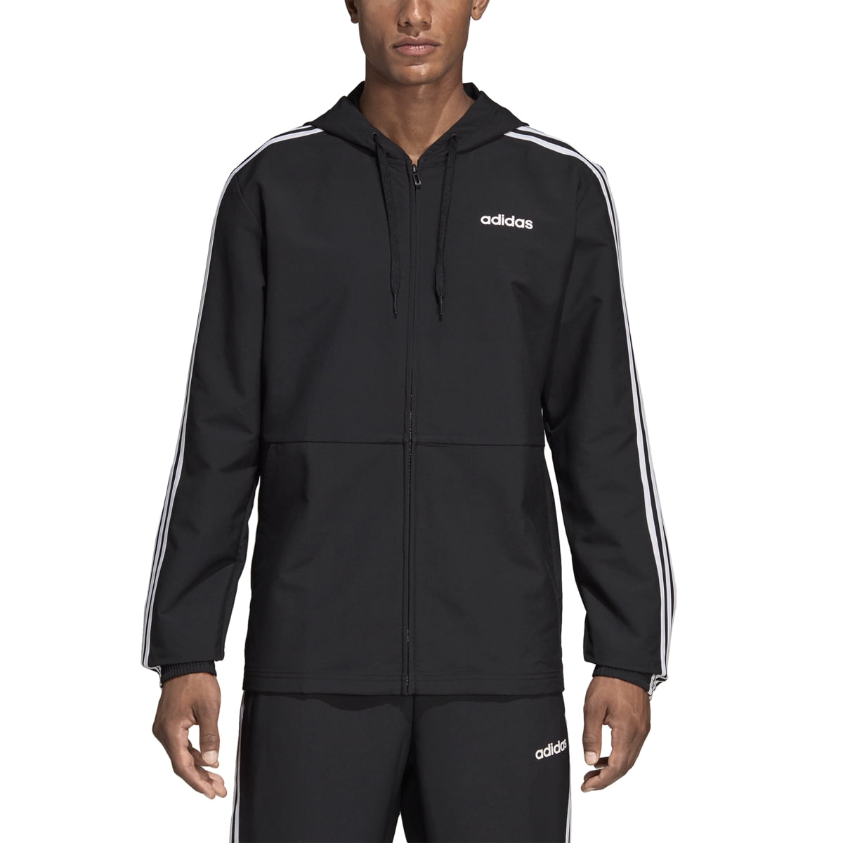 [DQ3066] Mens Adidas Essentials 3-Stripes Woven Windbreaker - Walmart.com