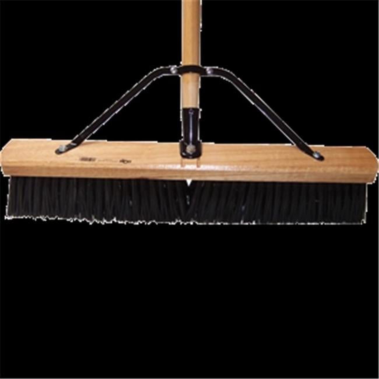 DQB Industries 9944 24 in. Black Extra Coarse Contractor Broom With 60 ...