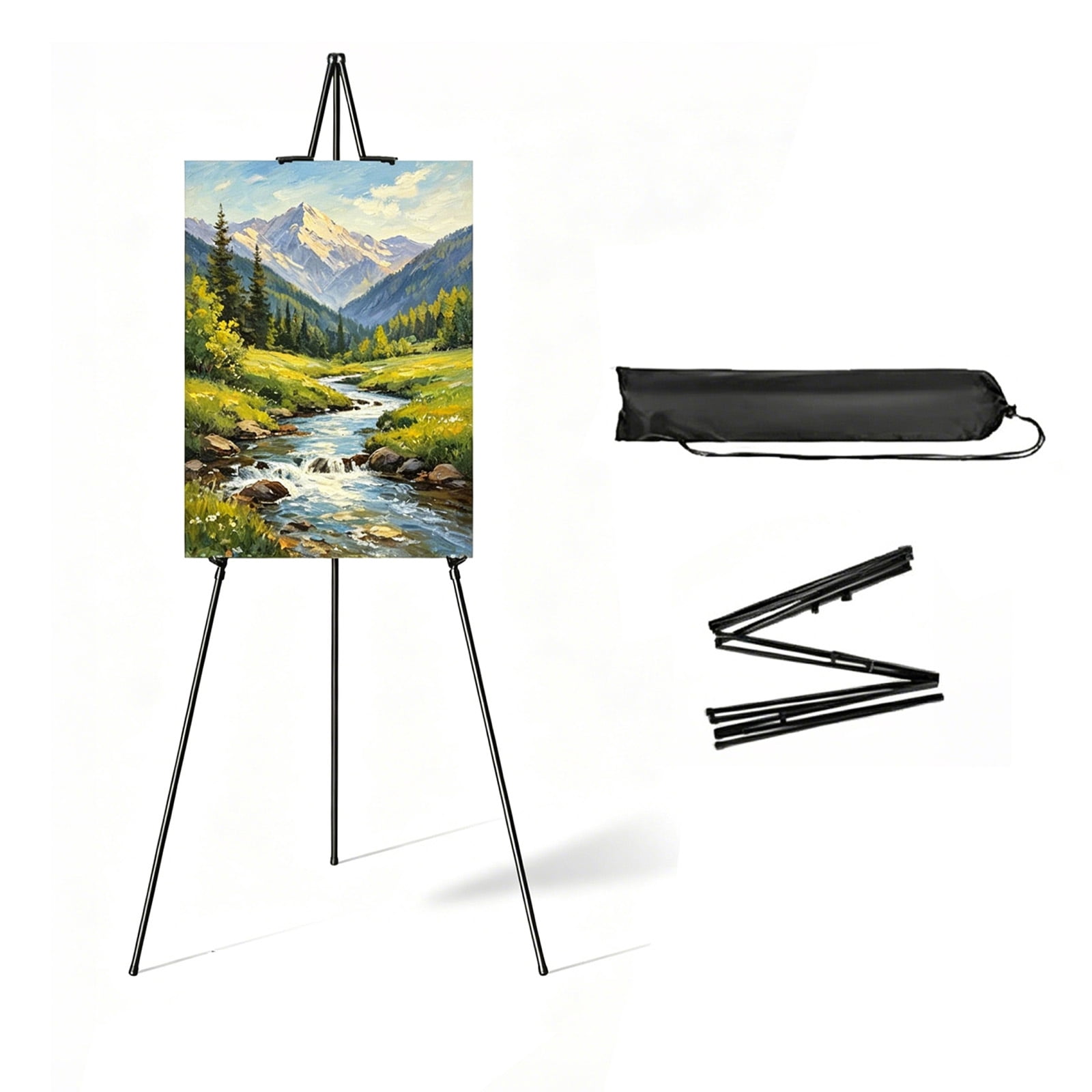 DQQKMM Easel Stand for Display, Adjustable 66'' Foldable Art Easel for ...