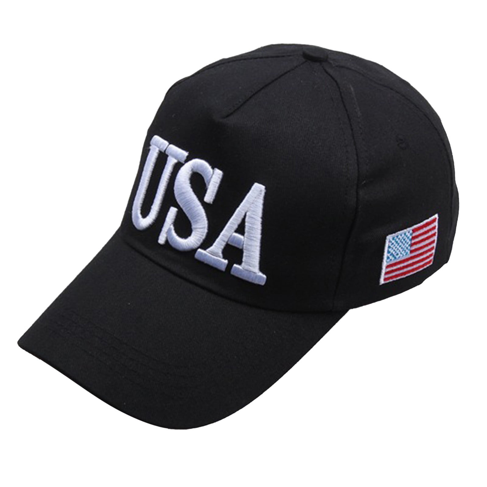 DQRPSEETB Ball Cap Male Female Neutral Summer America Flag Baseball ...