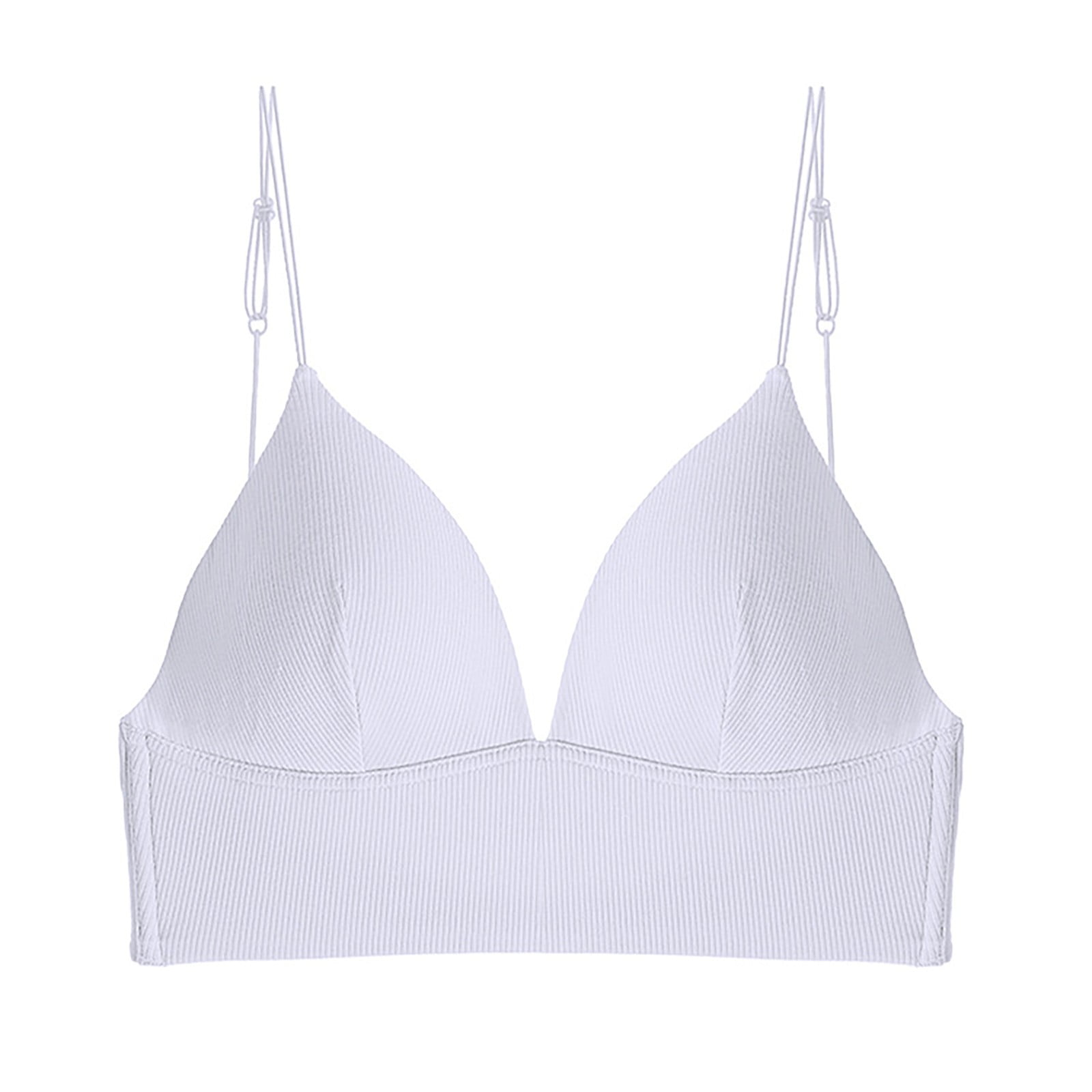 DQRPSEETB Bralettes for Women Padded Women's Underwire Fine Ribbed ...