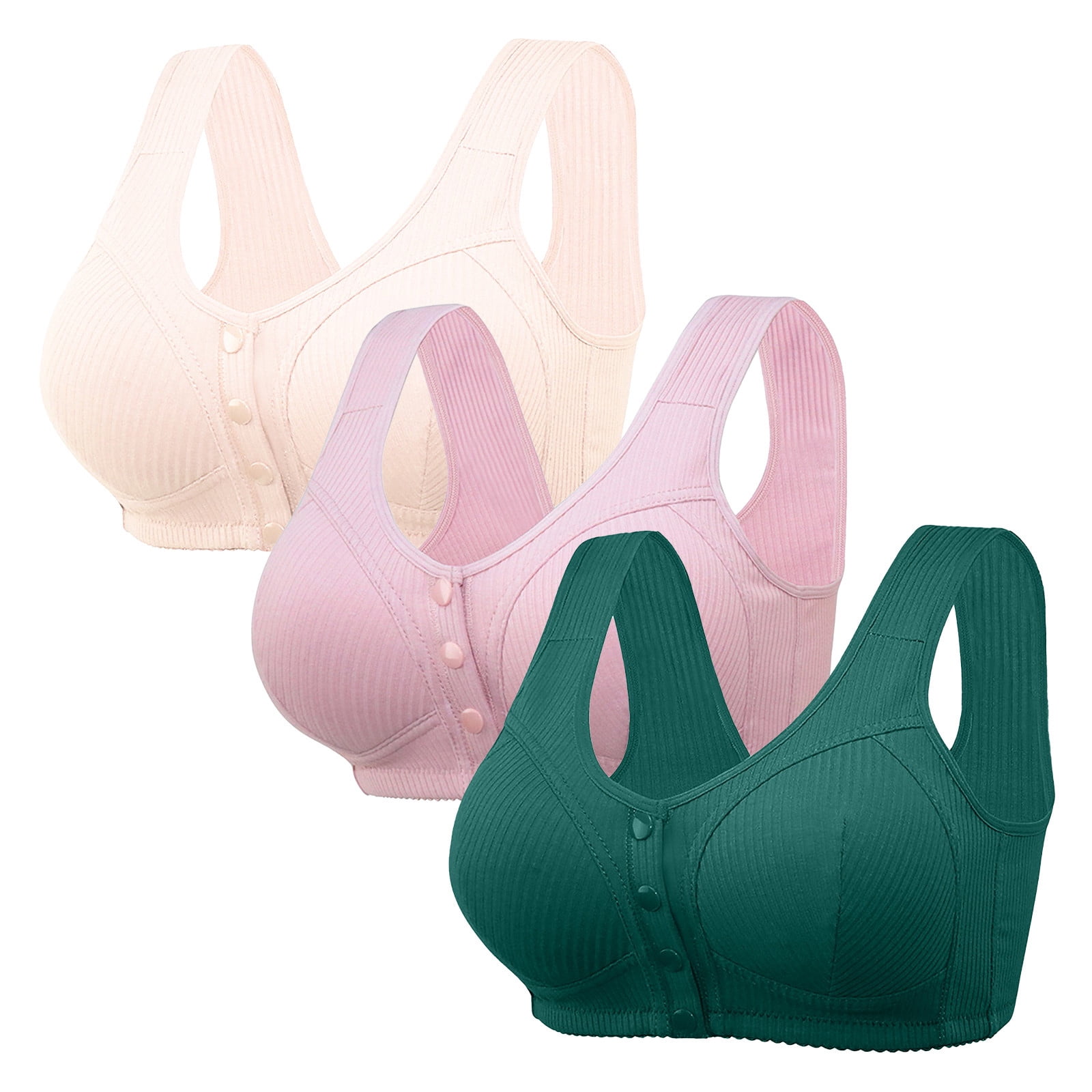 DQRPSEETB Bras for Women Thin Laceless Steel Ring Soft Breathability ...
