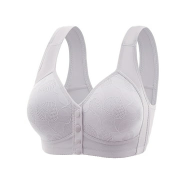 BLVB Bras for Women No Underwire Wide Straps Full Coverage Comfort Bra ...
