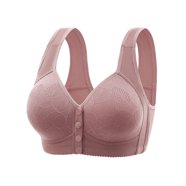 BLVB Womens Front Closure Bras No Underwire Comfort Everyday Soft Bras ...