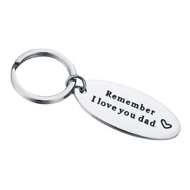 Father's Birthday Unique Gift Ideas, Funny Keychain with Engraved 'My ...