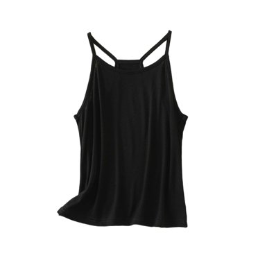 Allegra K Women's Sequin Spaghetti Strap Crop Camisole Tank Tops ...