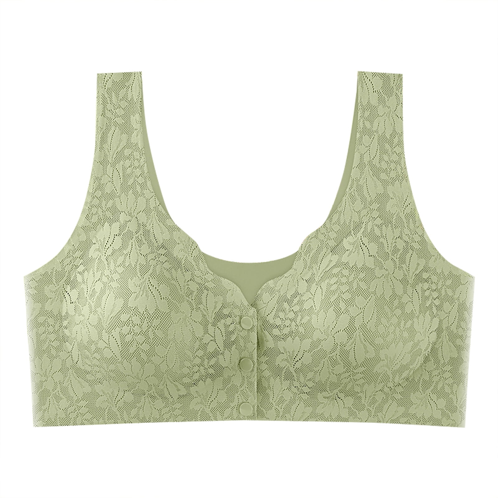 DQRPSEETB Sports Bra for Women Thin Laceless Steel Ring Soft ...