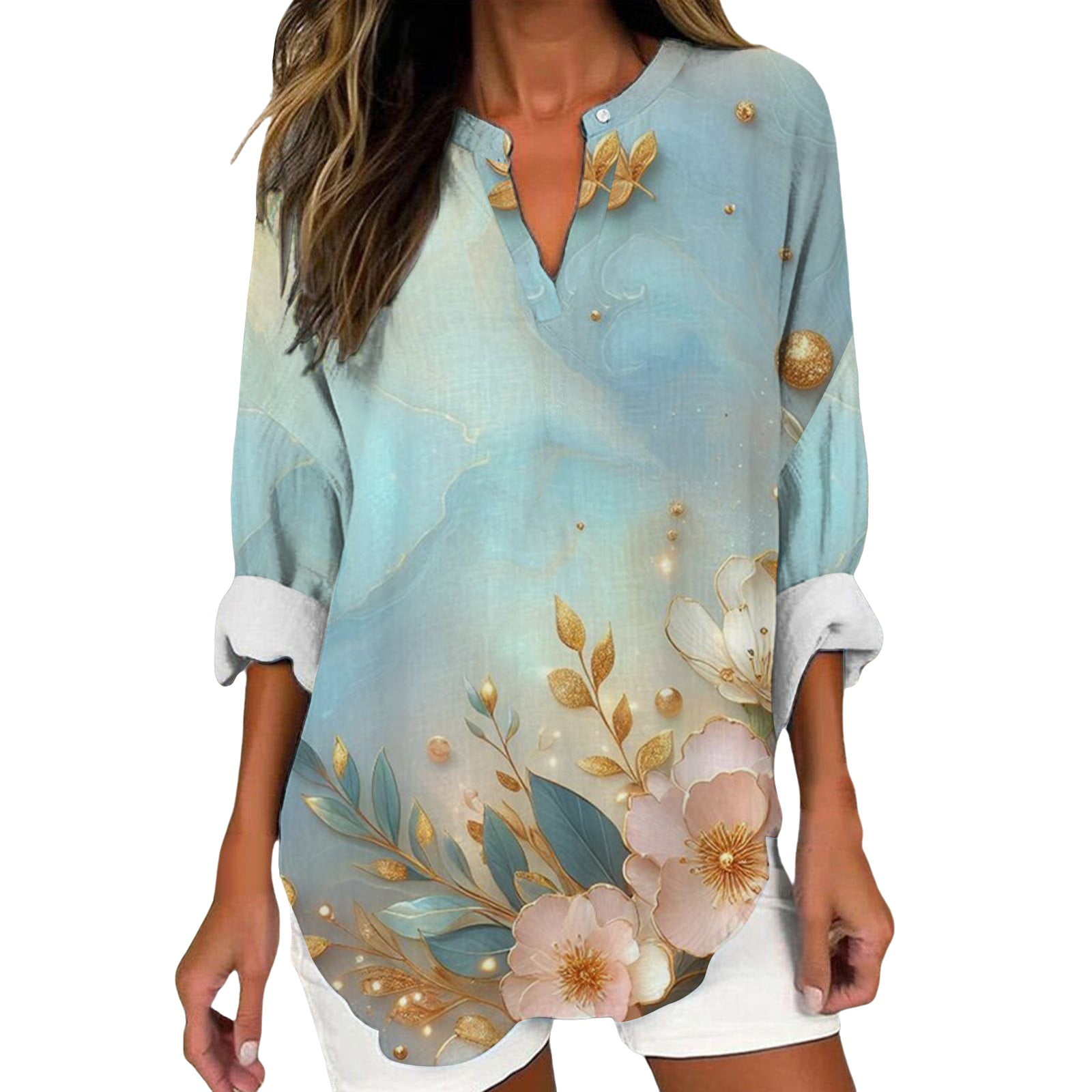 DQRPSEETB Summer Outfits for Women Women's Pleated Square Neck Long ...