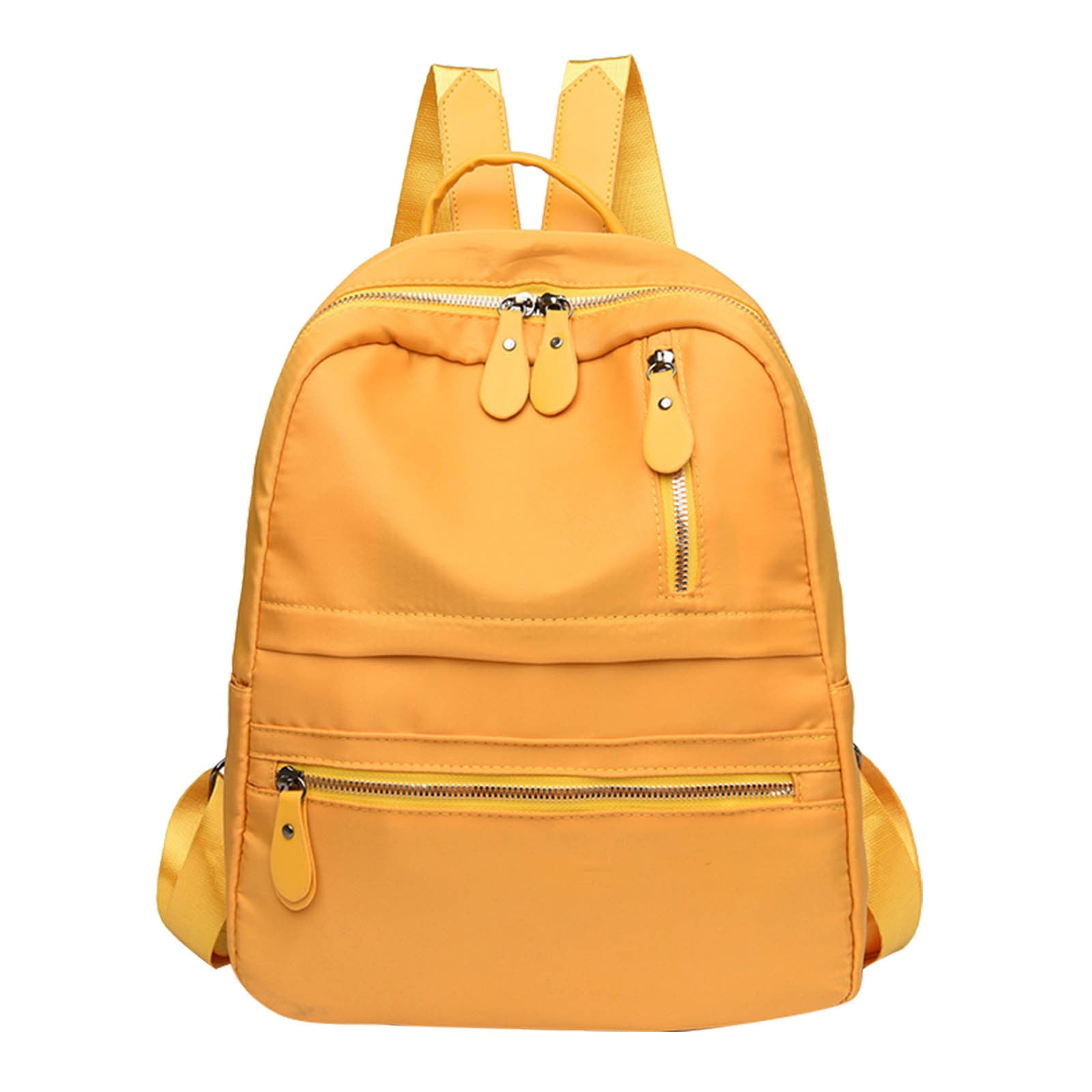 DQRPSEETB Travel Backpack Male Female Students Solid Color Backpack ...