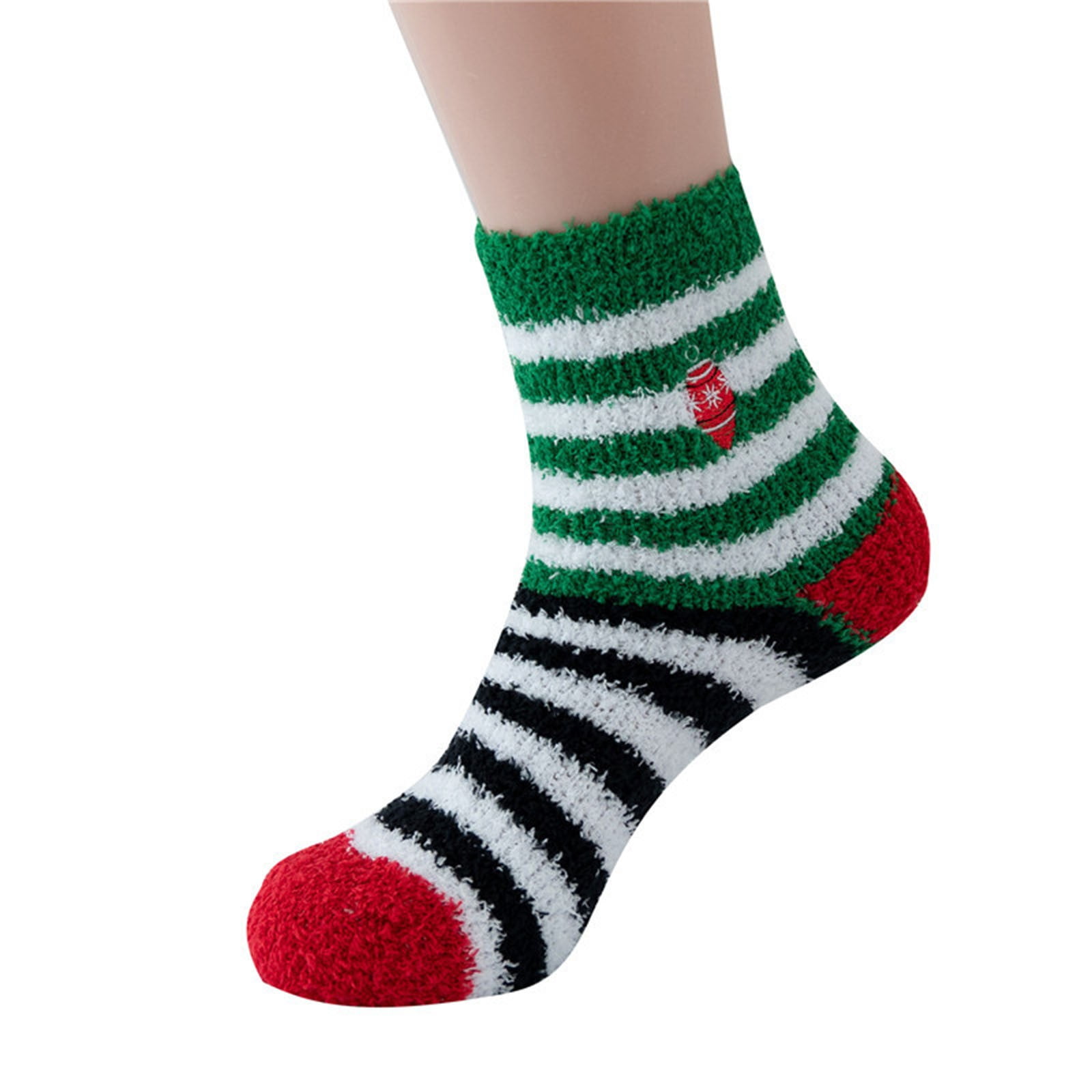 Dqrpseetb Warm Christmas Fashion Windproof Printing Mid Tube Socks Long