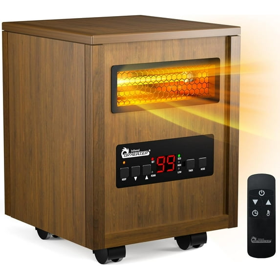 DR-123 Indoor Portable Space Heater with Remote Control, 1500W Dual ...