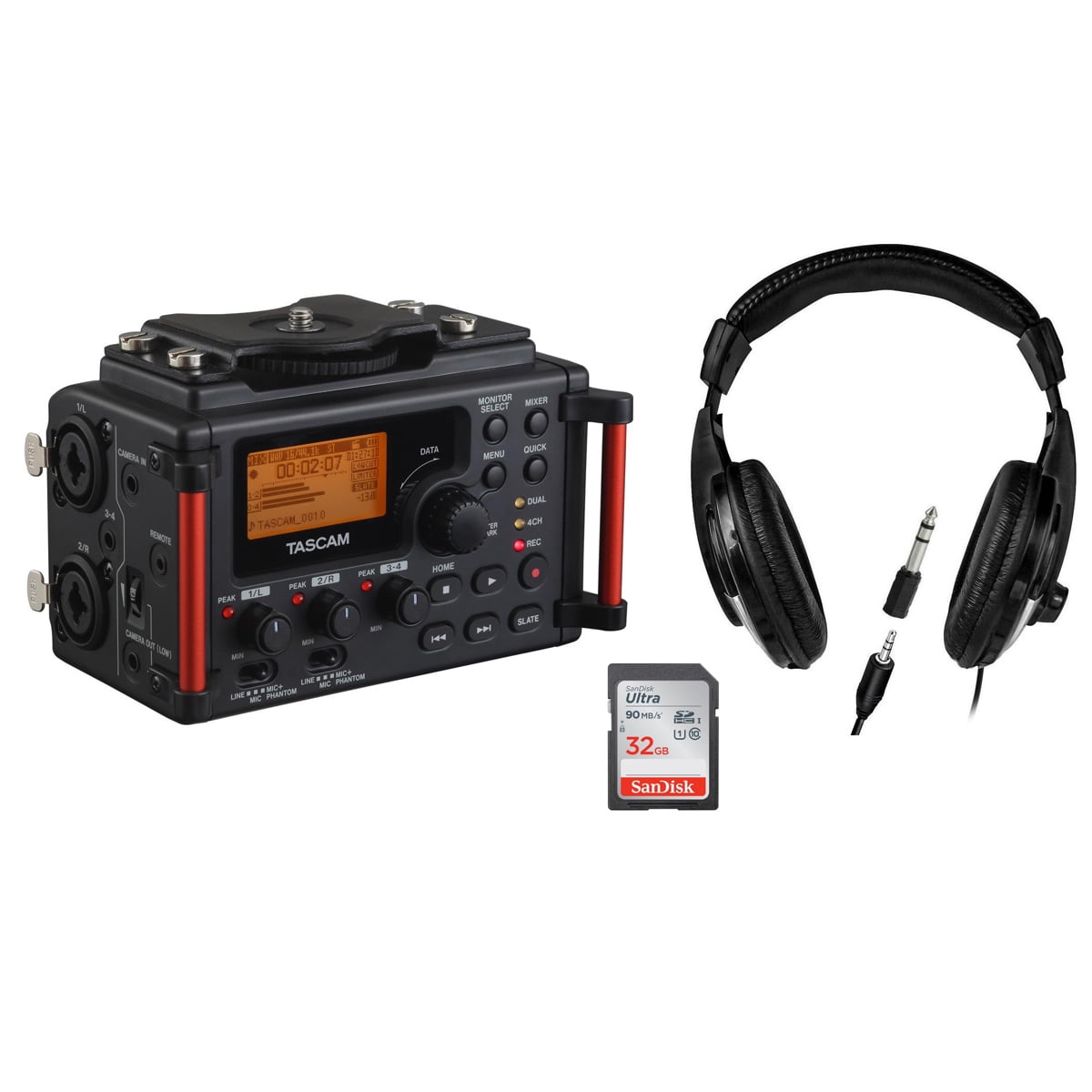Tascam Tascam DR-60D MKII Portable Recorder for DSLR Bundle with ...
