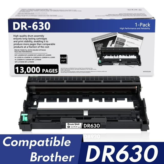 Brother DR 630 Compatible Drum Unit Replacement for DCP-L2520DW, DCP ...