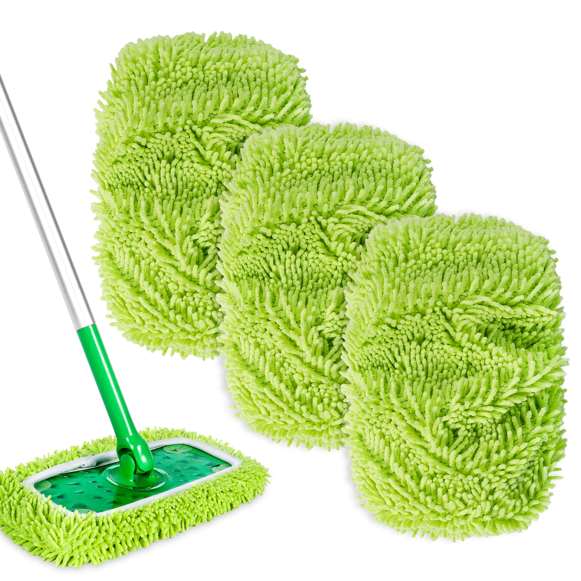 DR DAPPER Reusable Microfiber Wet Mop Pads Compatible with Swiffer ...