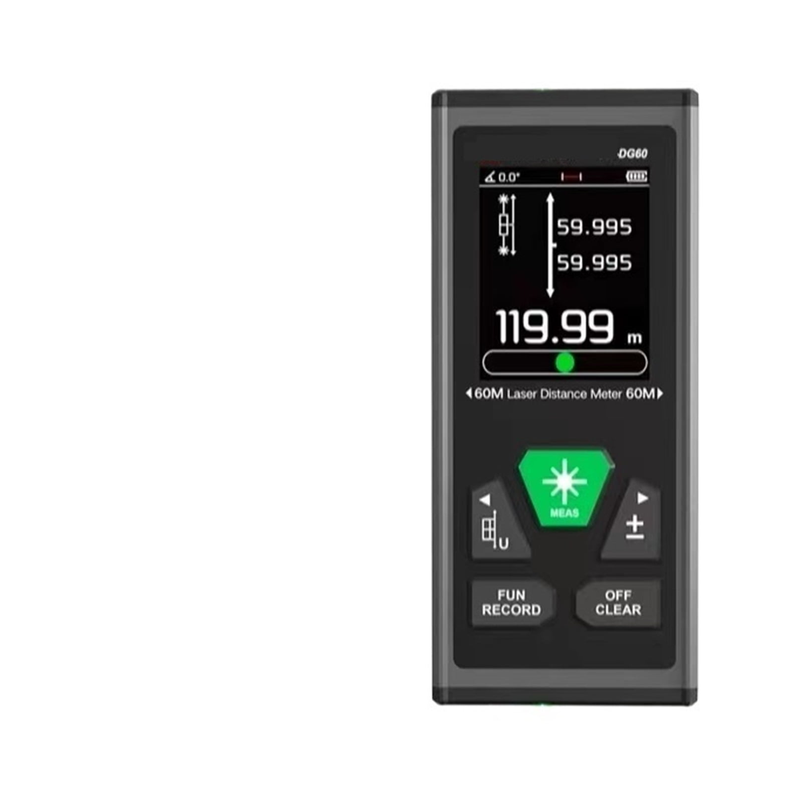 DR/DG Series 2 Way Measure Meter Ranfinder Red Green Distance Meter 60M ...